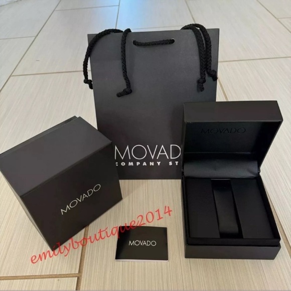 Movado | Accessories | New Movado Watch Box Gift Presentation And Logo ...